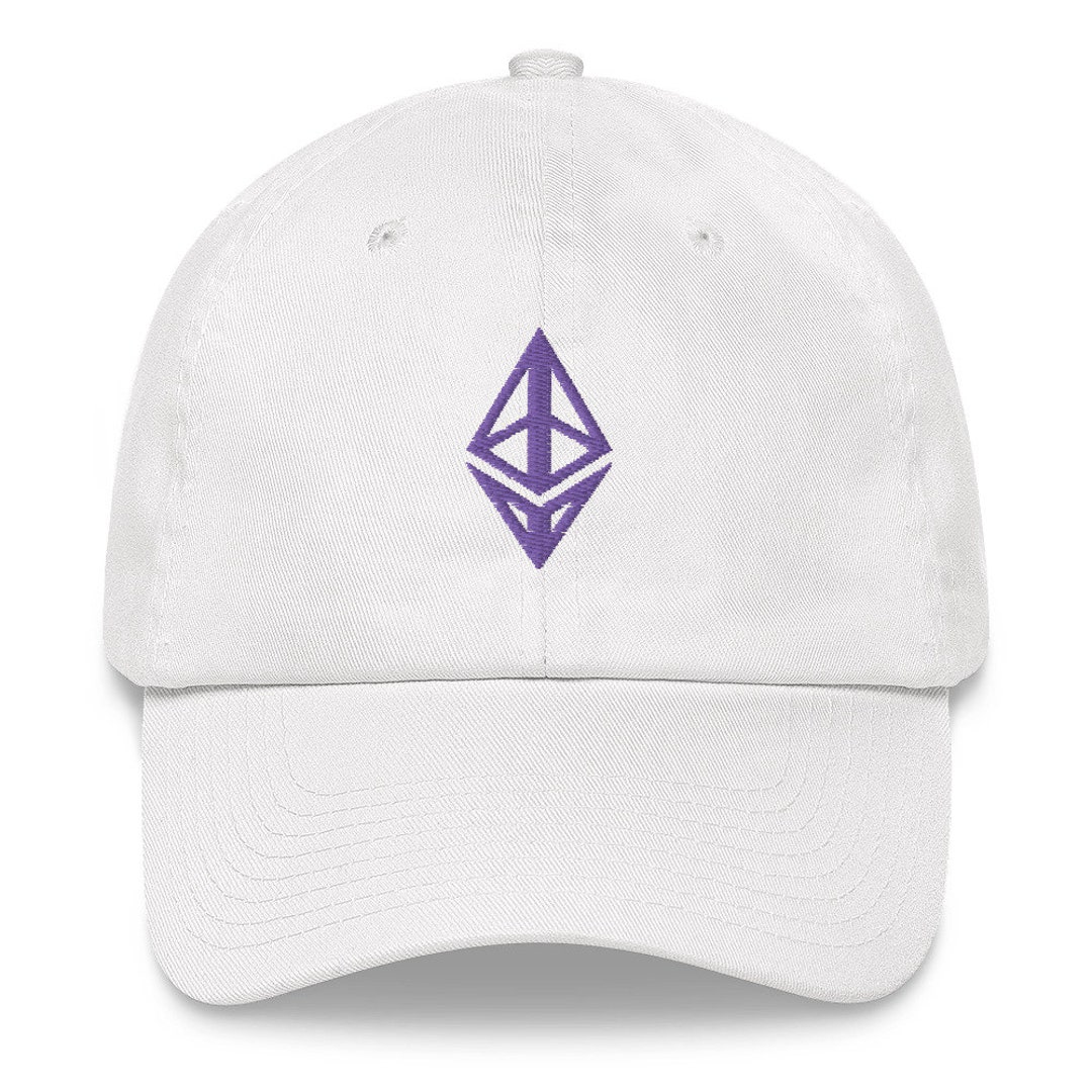 Ethereum 3D PURPLE Logo, Ethereum Logo, HODL Cryptocurrency, Dad Hat ...
