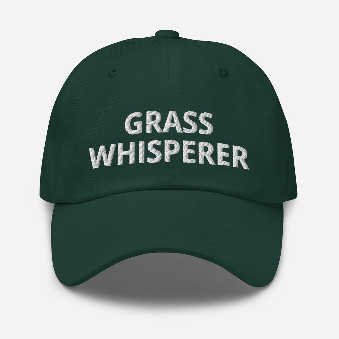 Grass Whisperer Embroidered Cap Dad Hat Lawn Mower Gifts, Gift for Dad ...