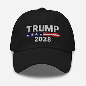 Trump 2028 Hat Embroidered Red MAGA Cap Trump 2028 Embroidered Cap ...