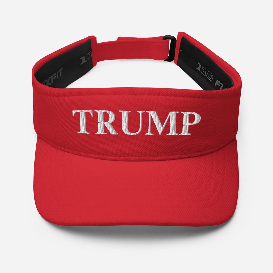 Trump Visor, Trump 2024 Hat, Trump Golf Cap, Embroidered Hat, Trump ...