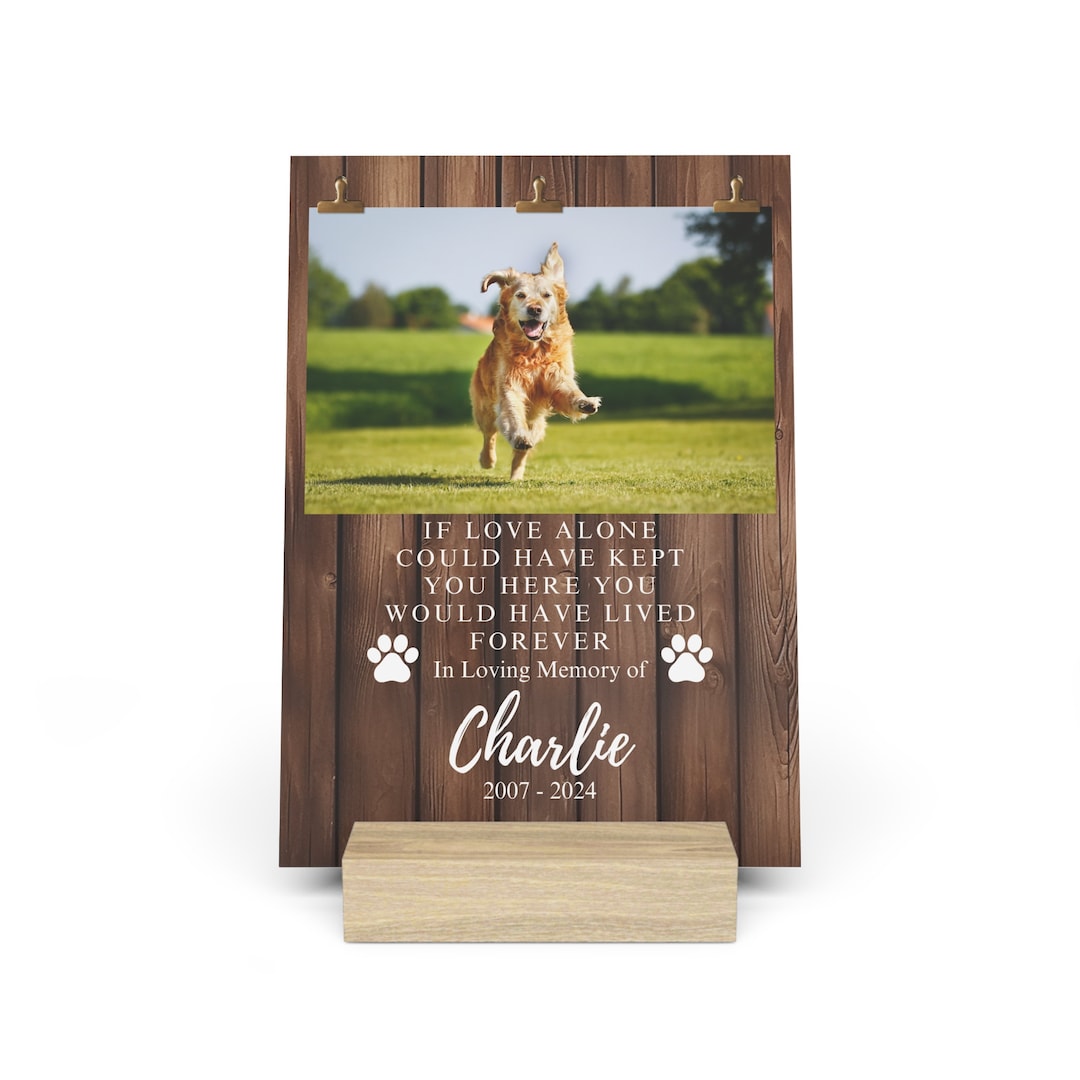 Personalized Pet Dog Memorial Gift, Pet Memorial Sign, Pet Memorial ...