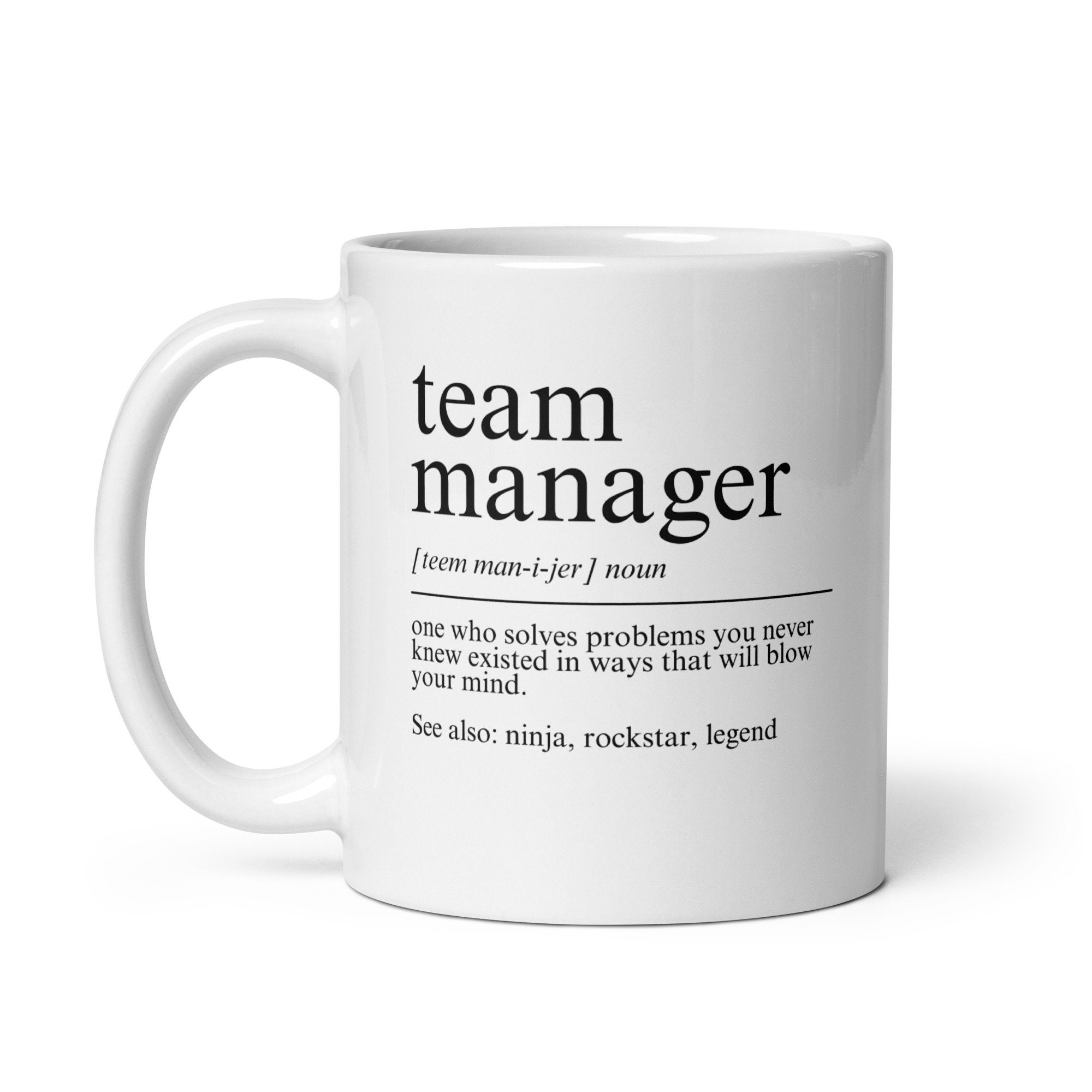 Team Manager Coffee Mug, Team Leader Mug, Team Manager Gift, Funny Team ...