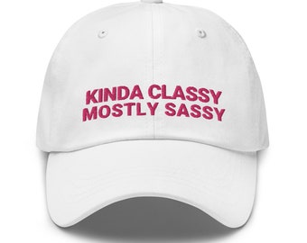 Sassy True Pink Unisex Distressed Cap - Etsy