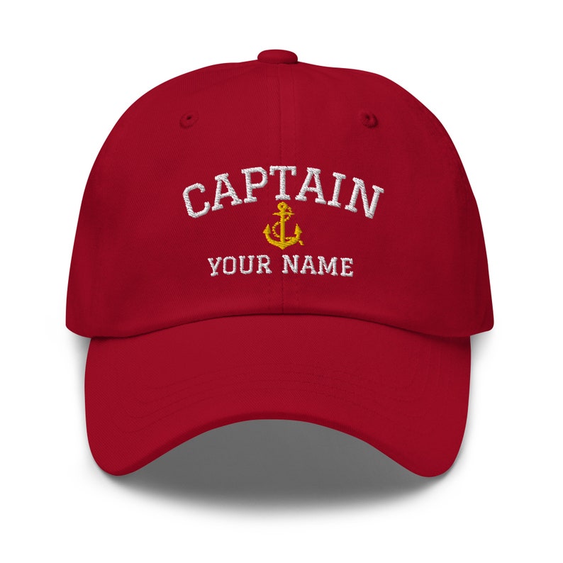 Personalized Captain Embroidered Hat: Custom Dad Hat - Etsy
