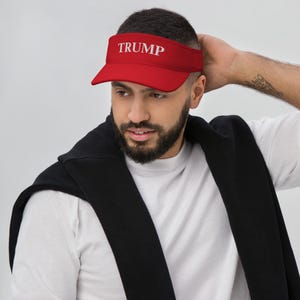 Trump Visor, Trump 2024 Hat, Trump Golf Cap, Embroidered Hat, Trump ...