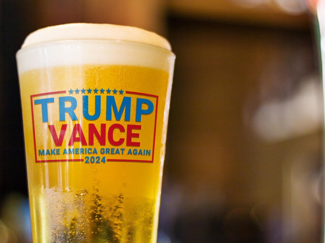 Trump Vance 2024 Pint Glass, Trump Vance Beer Glass, 16 Oz Shaker Pint ...