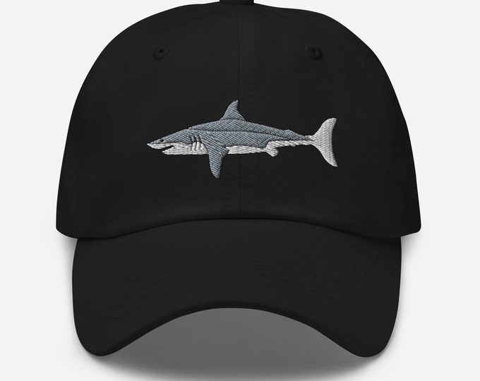 Shark Embroidered Hat, Baseball Cap, Cap, Dad Hat, Mom Cap, Wildlife ...