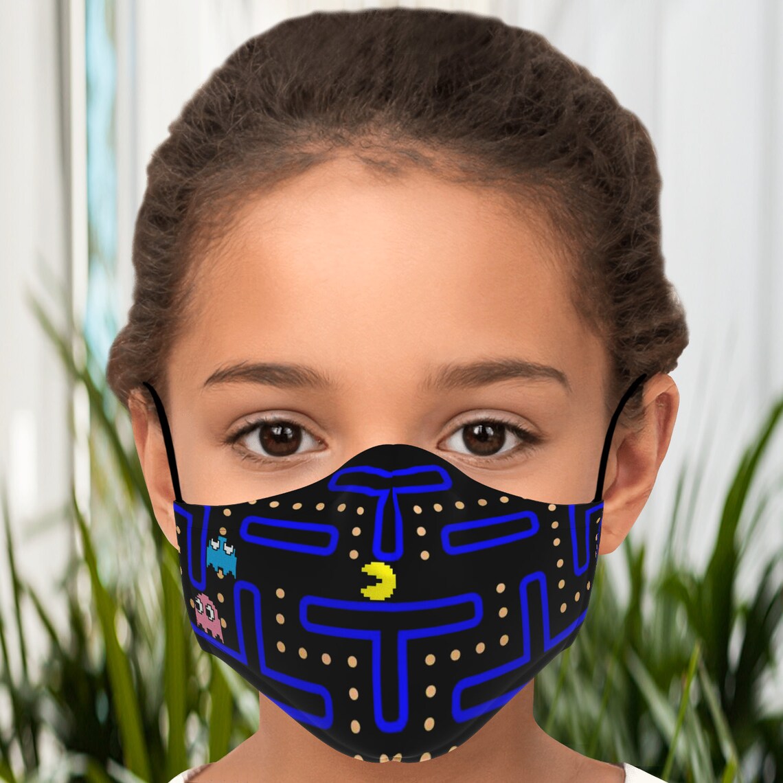 Pac Man Face Mask With Filter Unisex Face Mask With Filter | Etsy