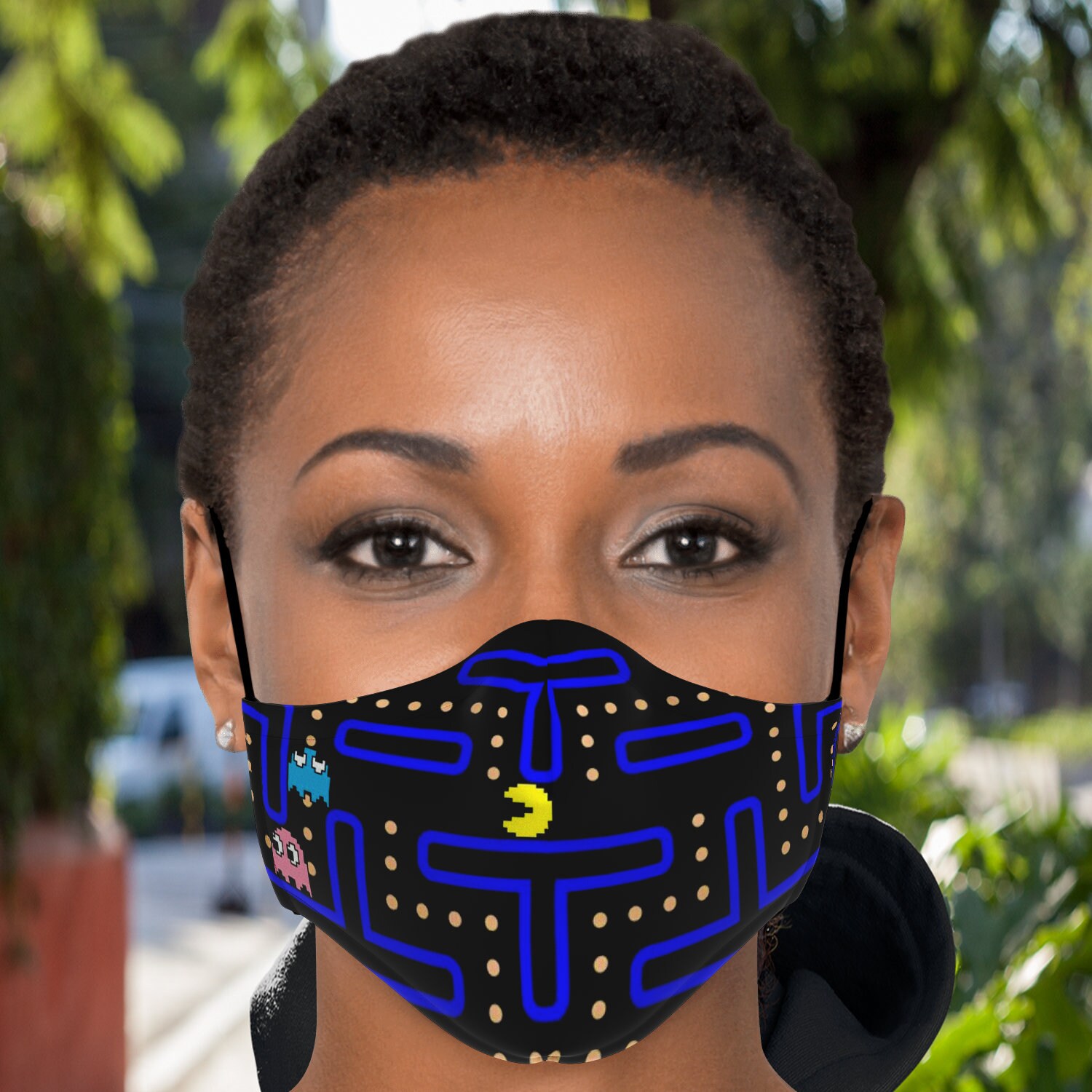Pac Man Face Mask With Filter Unisex Face Mask With Filter | Etsy