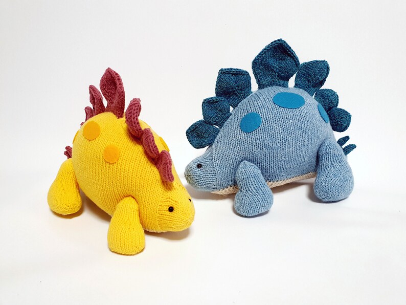 Knit_stegosaurus KNITTING PATTERN : Pattern PDF Instant | Etsy