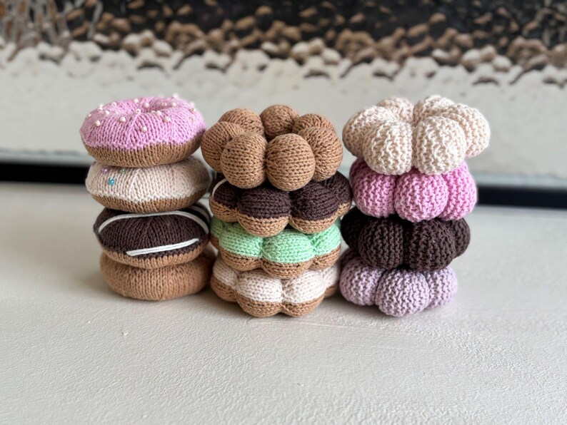 Knit_donuts KNITTING PATTERN : Pattern PDF Instant Download - English ...