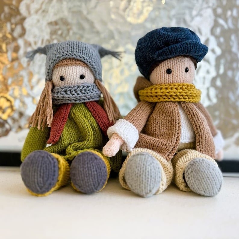 Couple Dolls KNITTING PATTERN : Pattern PDF Instant Download - English ...