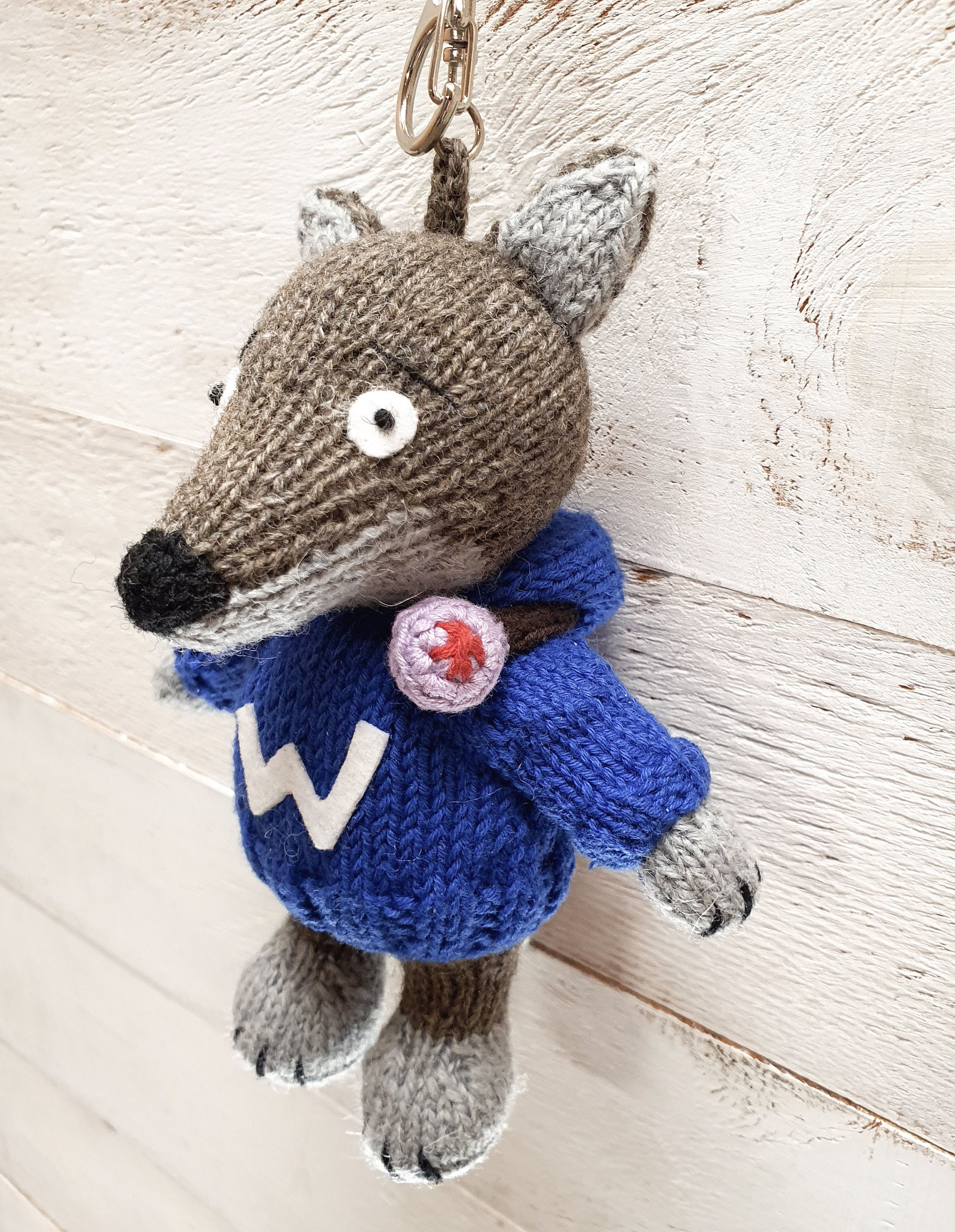 Wolf for Key-ring Knitting PATTERN : Pattern PDF Instant - Etsy