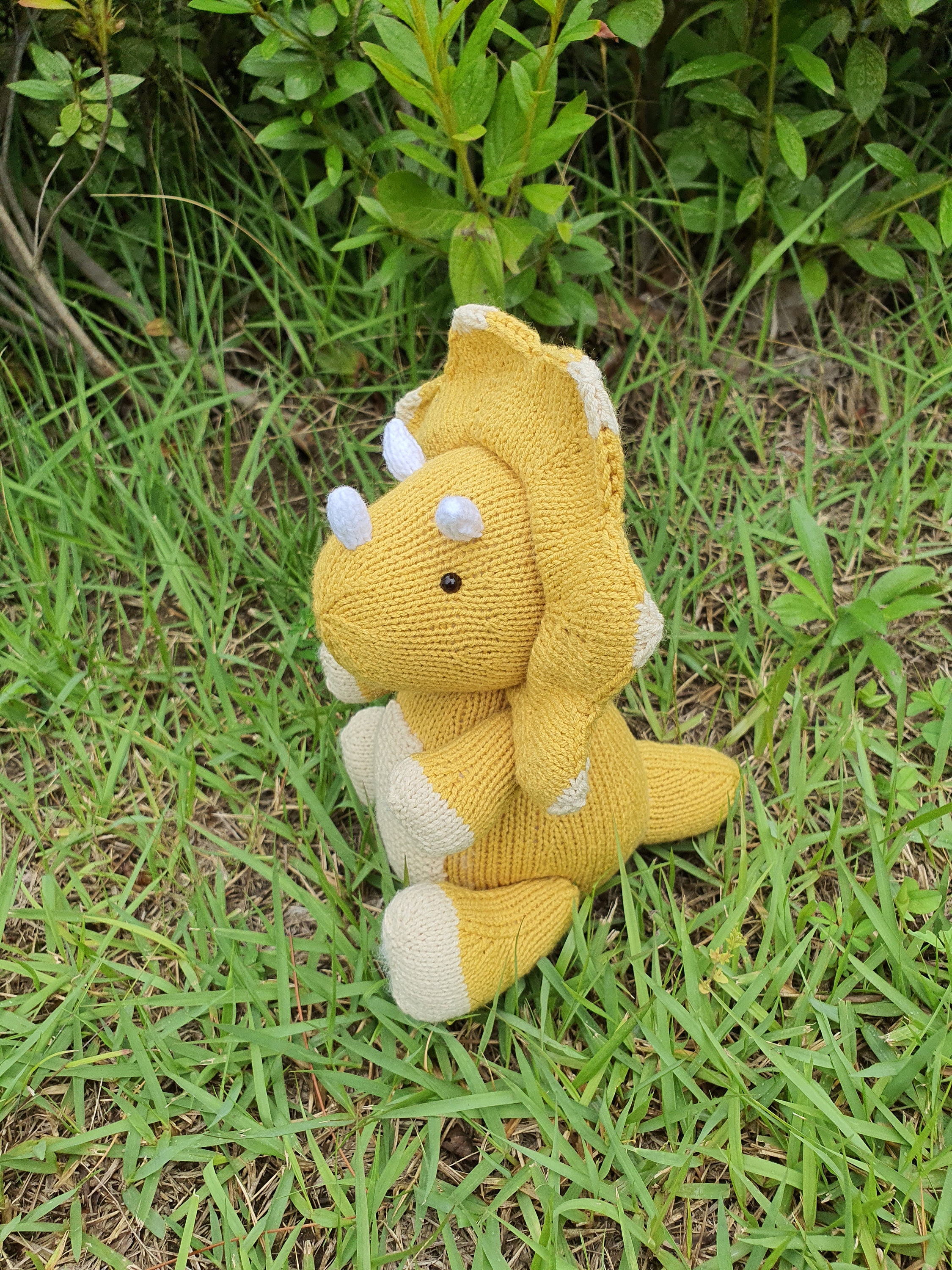 Knit_triceratops KNITTING PATTERN : Pattern PDF Instant - Etsy