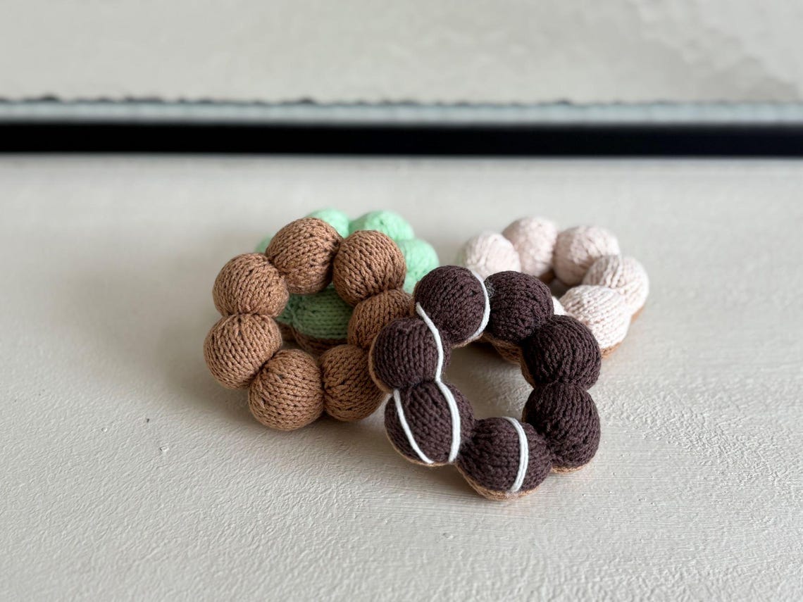 Knit_donuts KNITTING PATTERN : Pattern PDF Instant Download - English ...