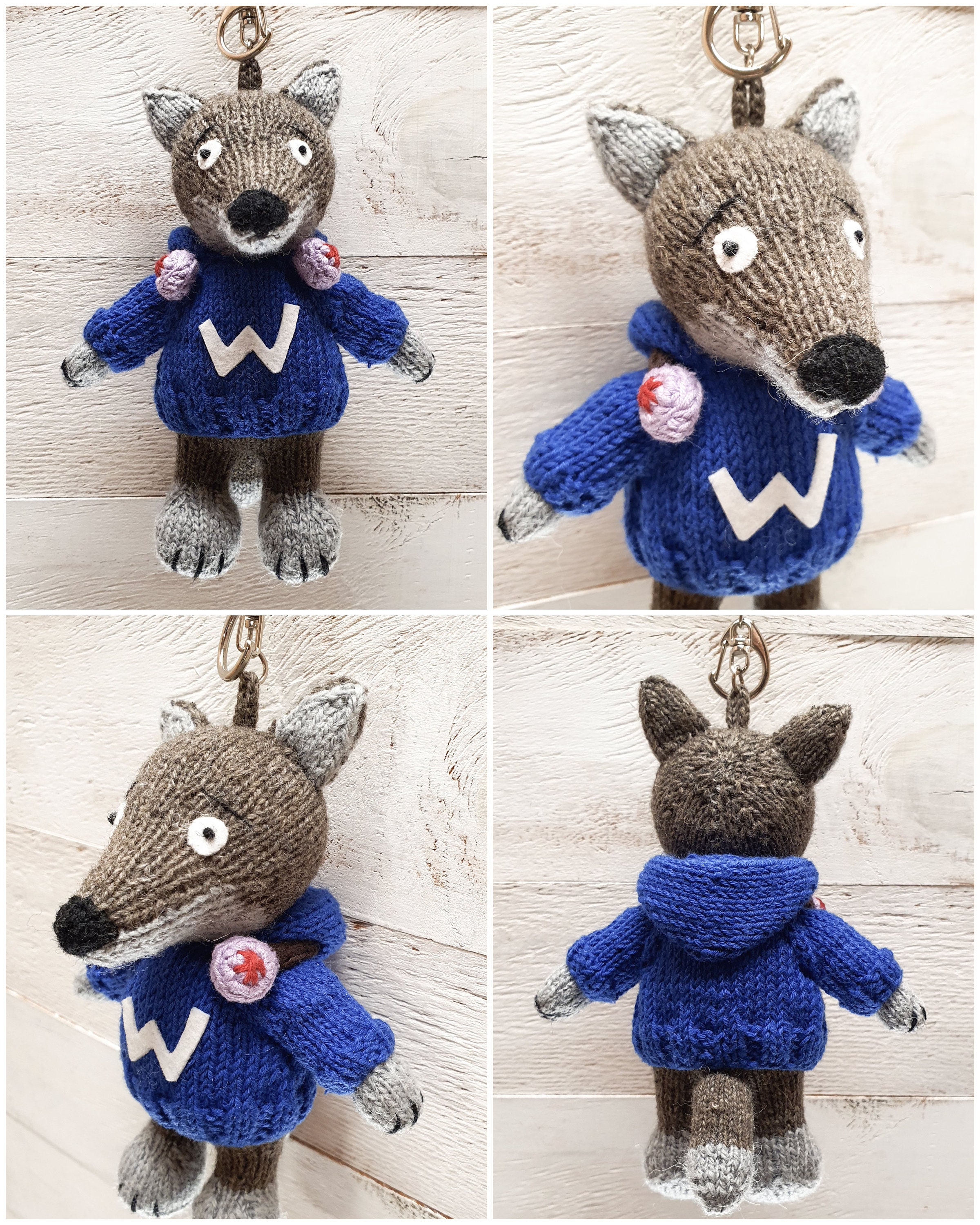 Wolf for Key-ring Knitting PATTERN : Pattern PDF Instant - Etsy