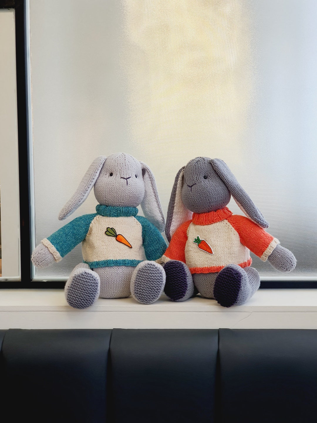 Rabbit on a Sweater Knitting PATTERN : Pattern PDF Instant Download ...