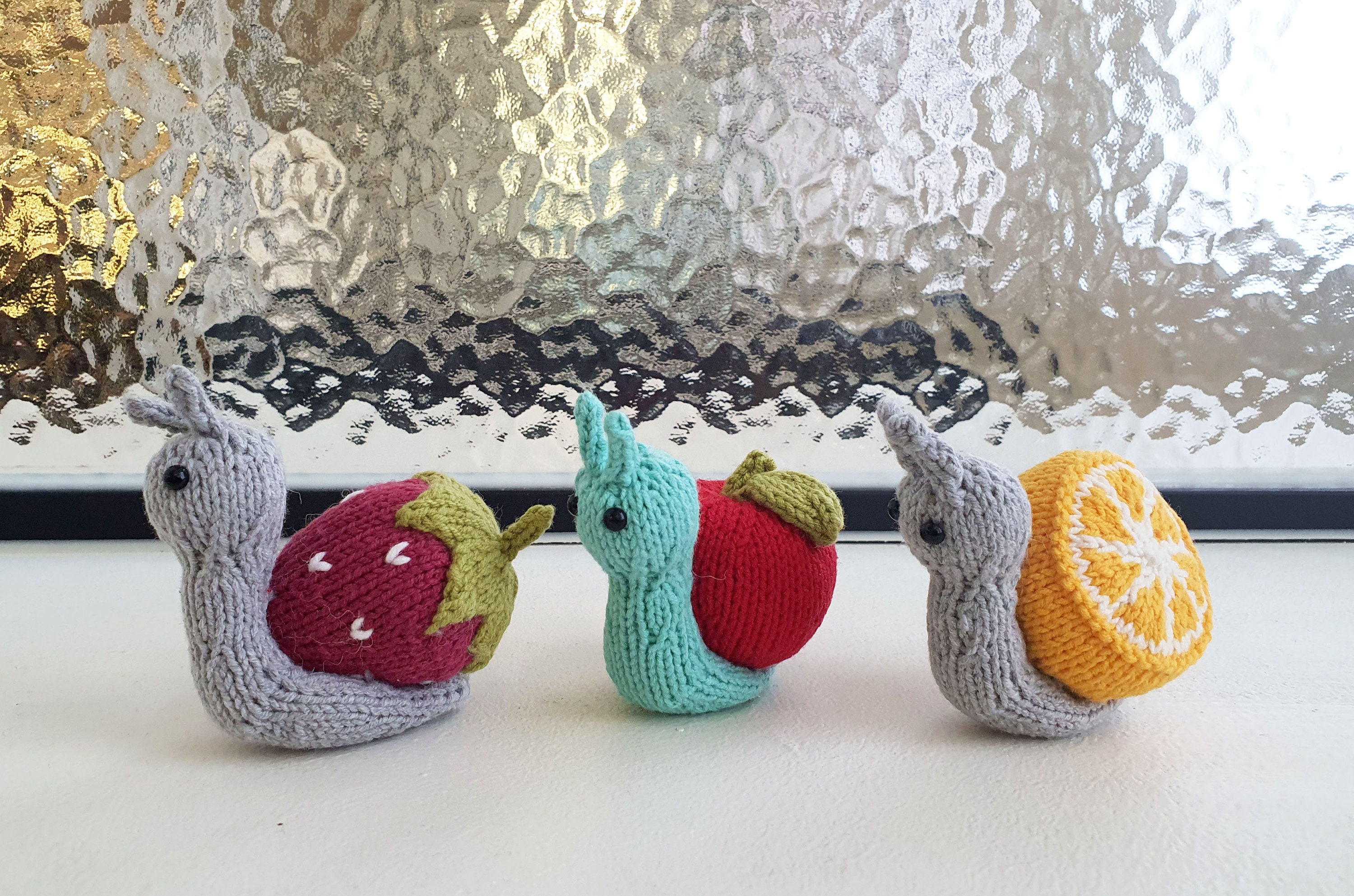 Fruit Candy Snail KNITTING PATTERN : Pattern PDF Instant Download ...