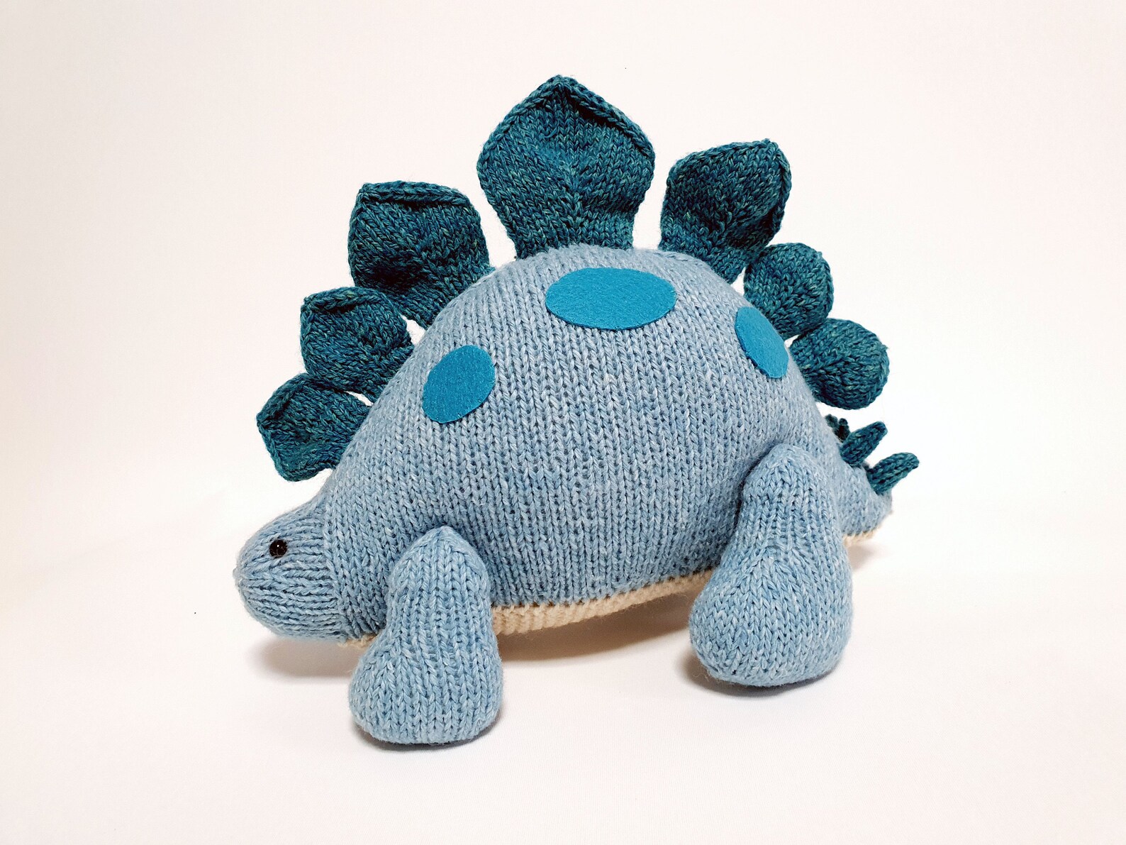 Knit_stegosaurus KNITTING PATTERN : Pattern PDF Instant Download ...