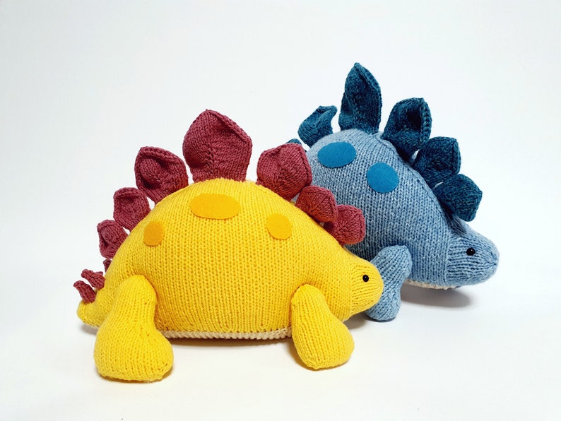 Knit_stegosaurus KNITTING PATTERN : Pattern PDF Instant | Etsy