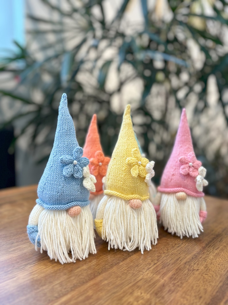 Rainbow Gnome KNITTING PATTERN : Pattern PDF Instant Download - English ...