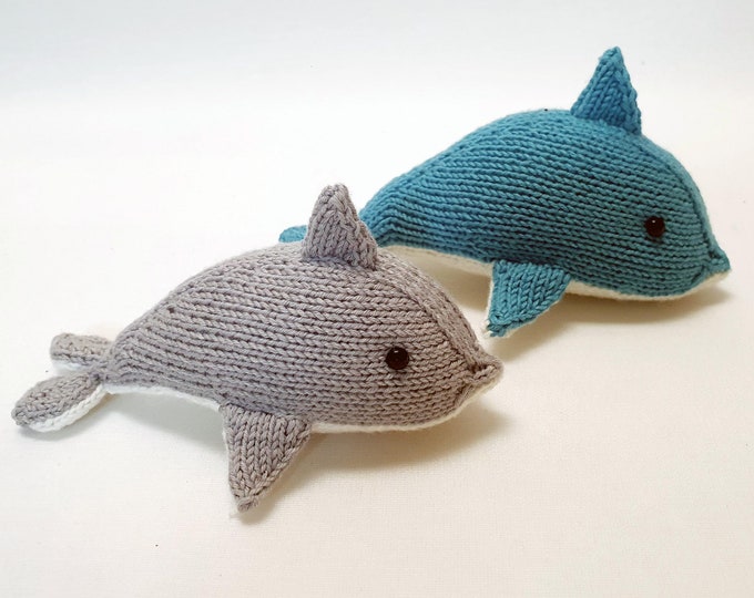 Dolphin Knitting Pattern, PDF, Instant Download - Etsy Canada