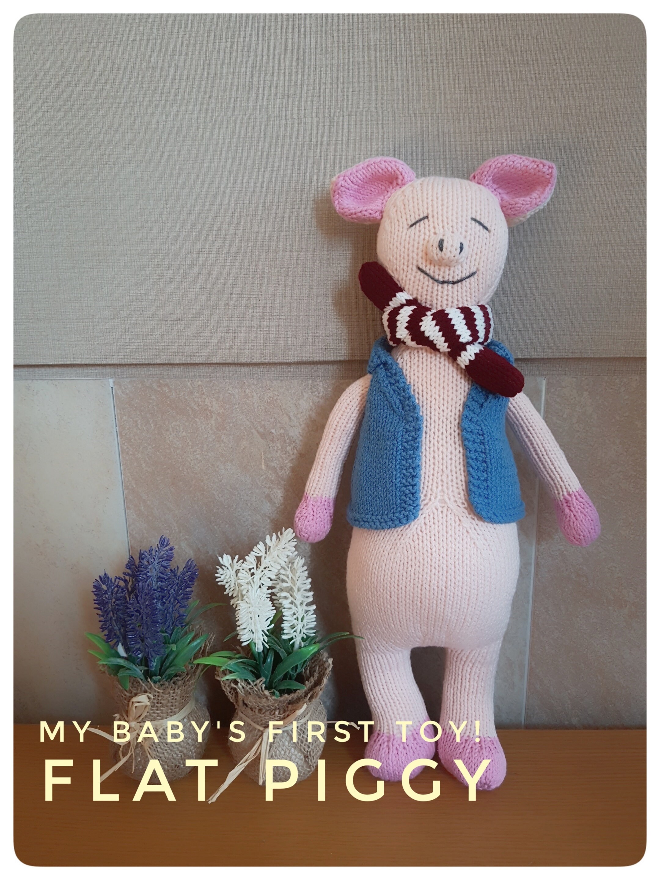 Flat Piggy Knitting PATTERN : Pattern PDF Instant Download - Etsy