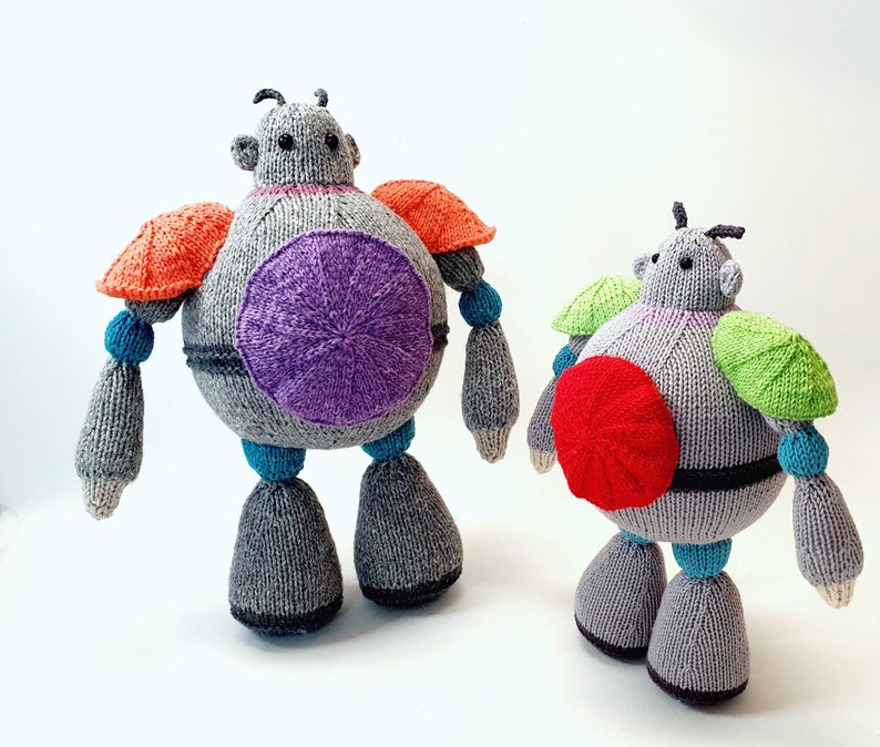 Round Robot Knitting PATTERN : Pattern PDF Instant Download English ...