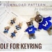 Wolf for Key-ring Knitting PATTERN : Pattern PDF Instant Download ...