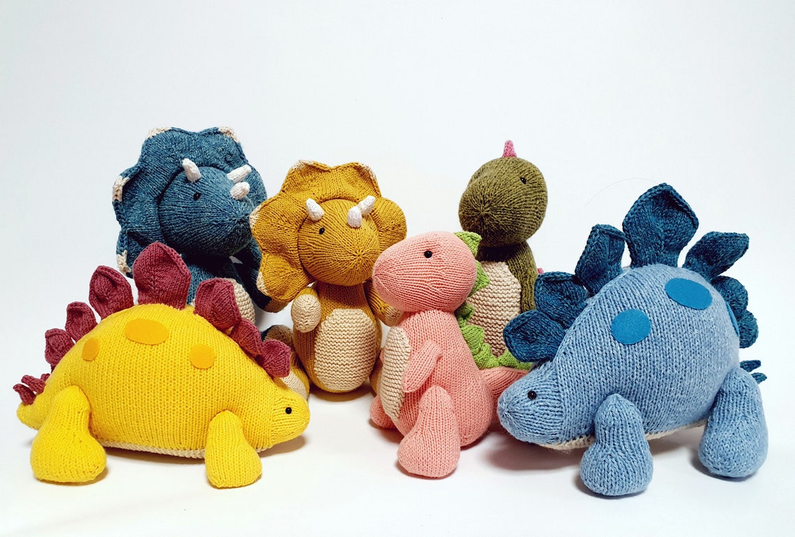 Knit_stegosaurus KNITTING PATTERN : Pattern PDF Instant Download ...