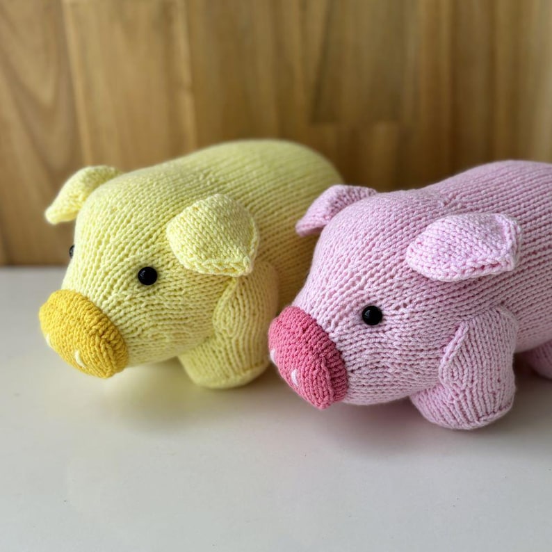 Piggy KNITTING PATTERN : Pattern PDF Instant Download - English, Korean ...
