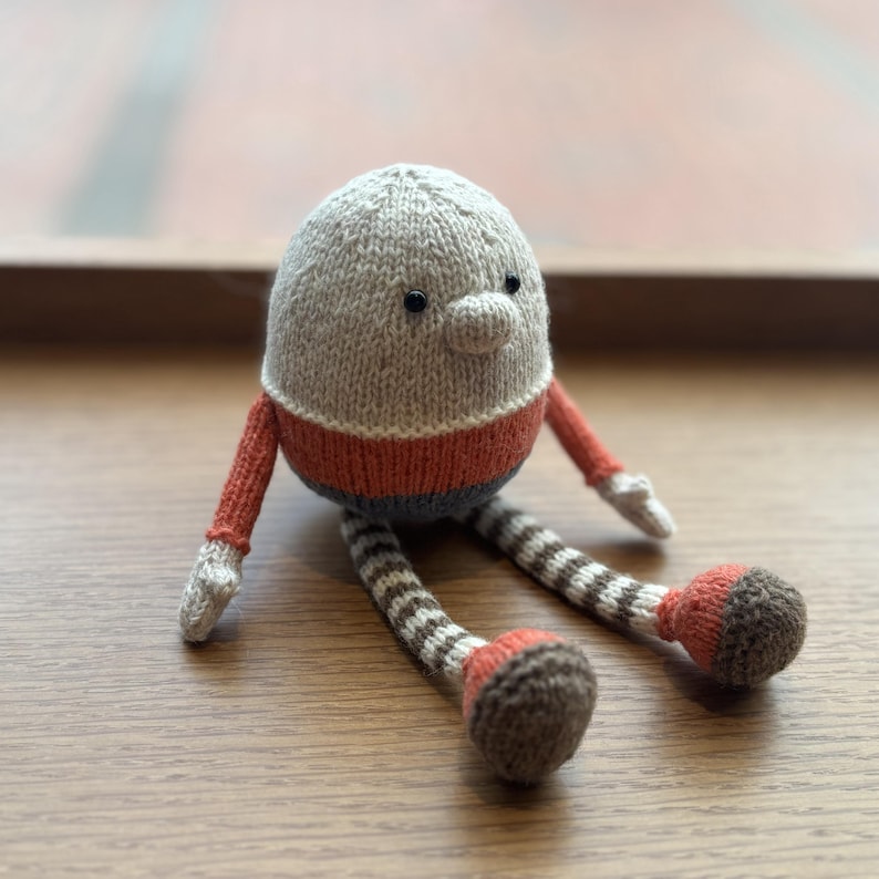 Humpty Dumpty Buddy KNITTING PATTERN : Pattern PDF Instant Download ...
