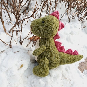 Knit_tyrannosaurus KNITTING PATTERN : Pattern PDF Instant Download ...