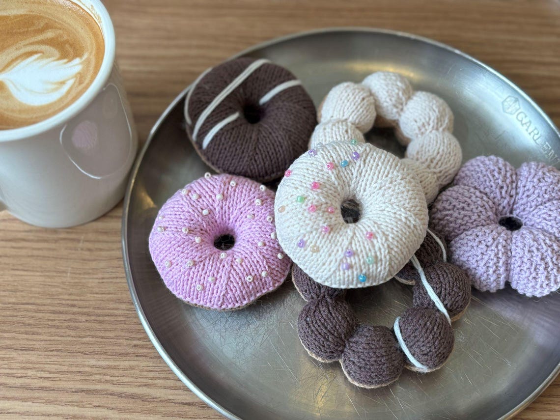 Knit_donuts KNITTING PATTERN : Pattern PDF Instant Download - English ...