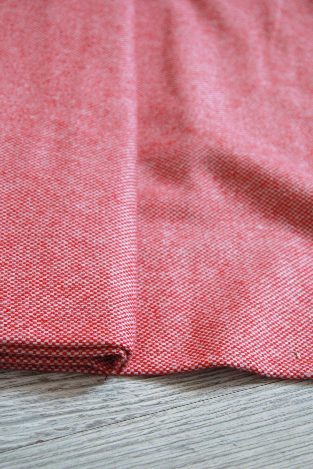 Red Tweed Fabric, Jacket Fabric, Clothes Fabric, Tweed Fabric by the ...