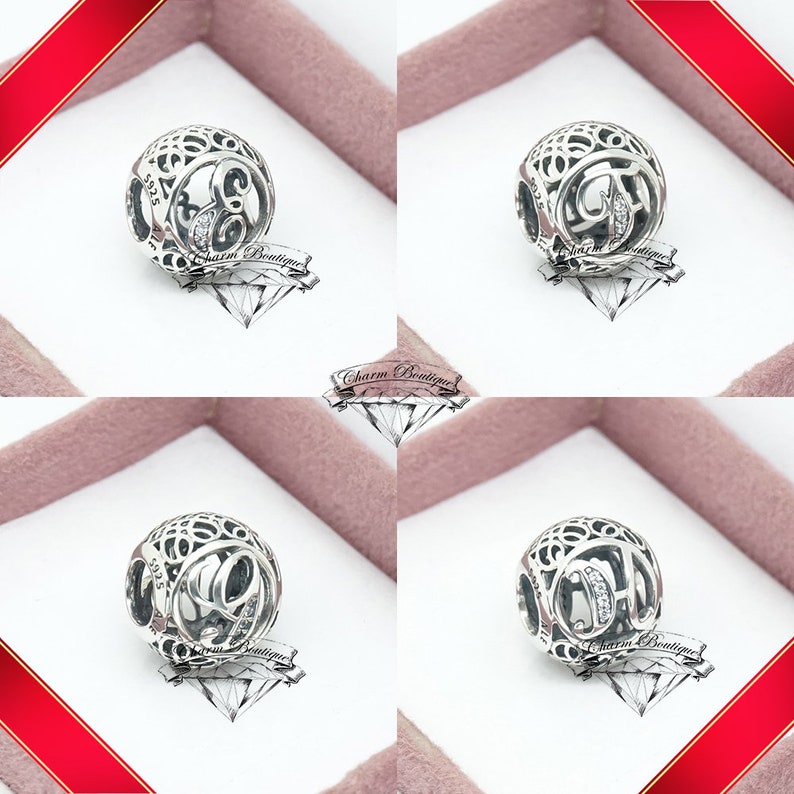 Pandora Alphabet Letter A-Z Vintage Initial Bracelet Charm - Etsy