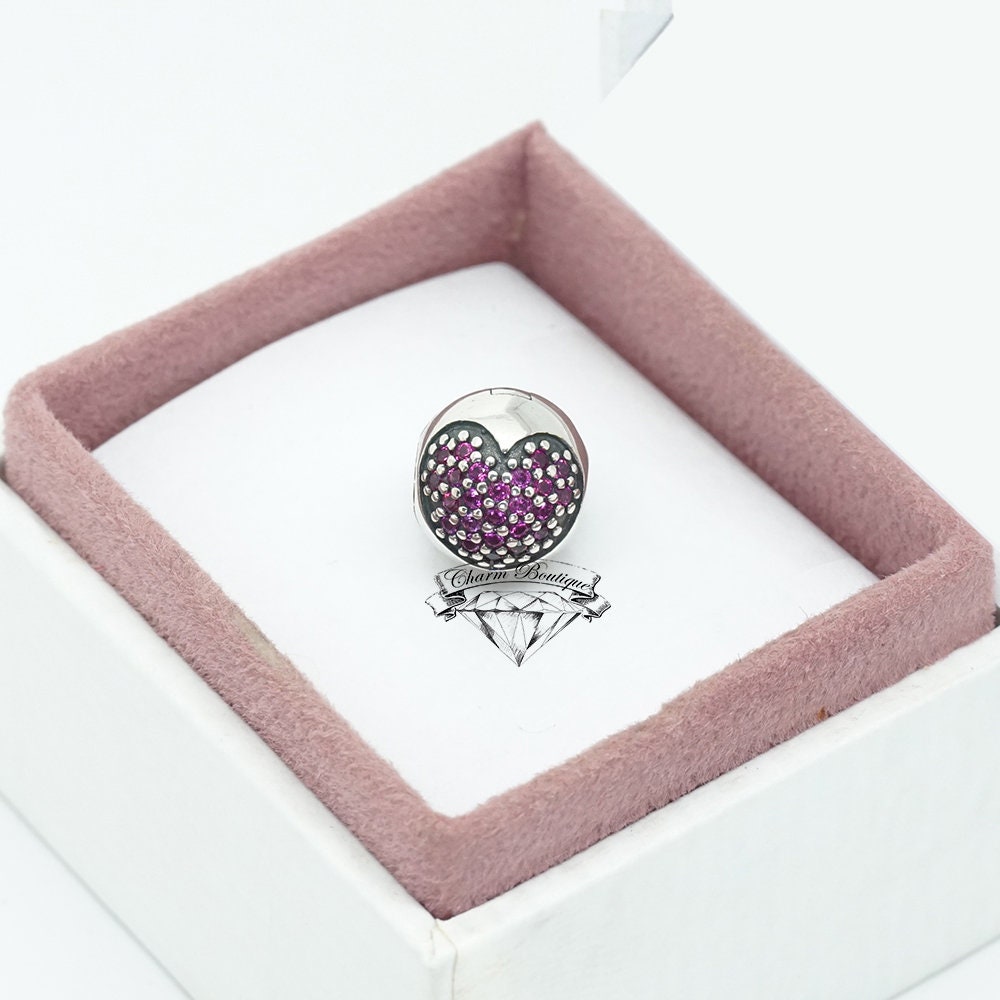 Pandora Love of My Life Fancy Pink Clip Corazón Pulsera - Etsy España