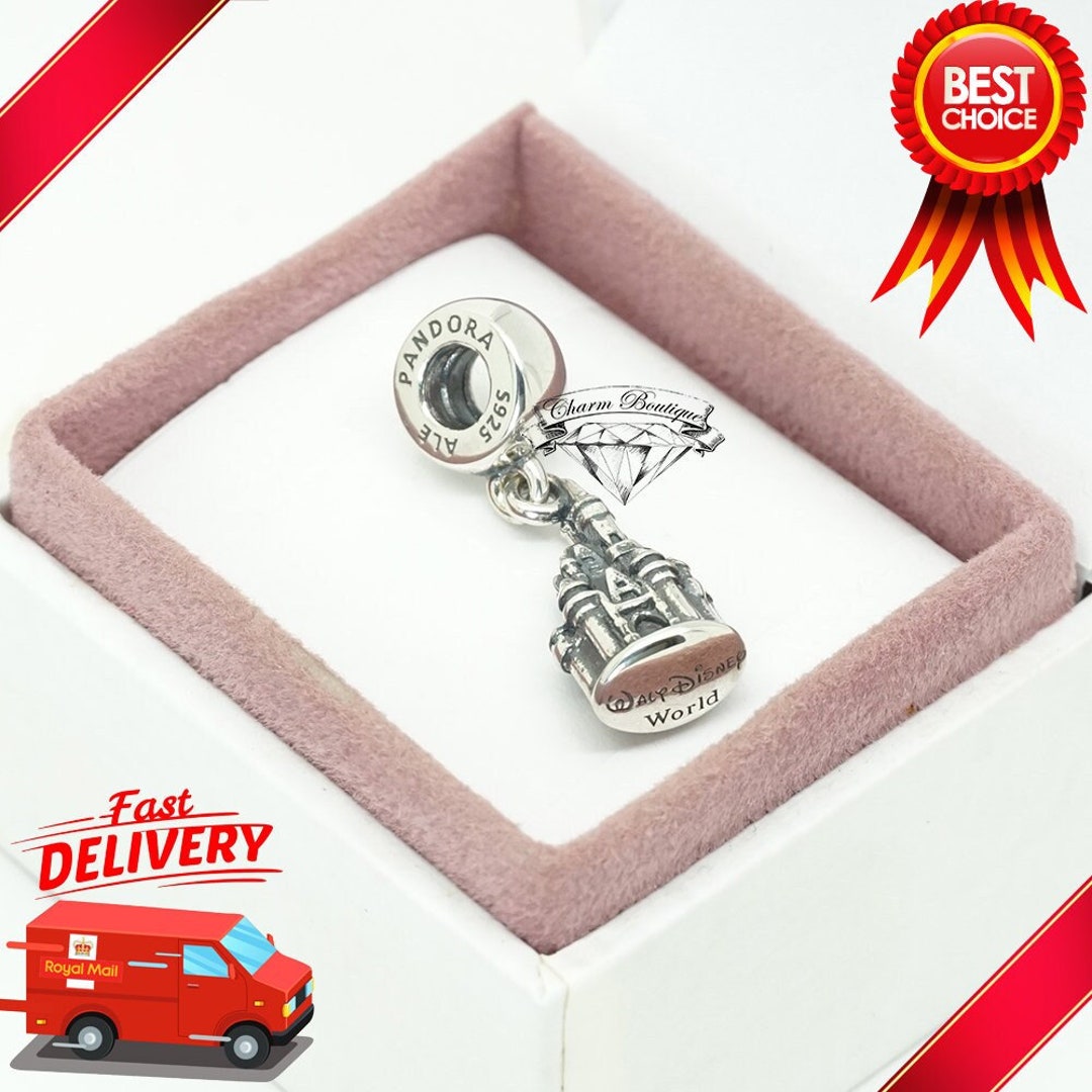 Pandora, Disney Cinderella Castle, Disneyland Pendant, Bracelet Charm ...