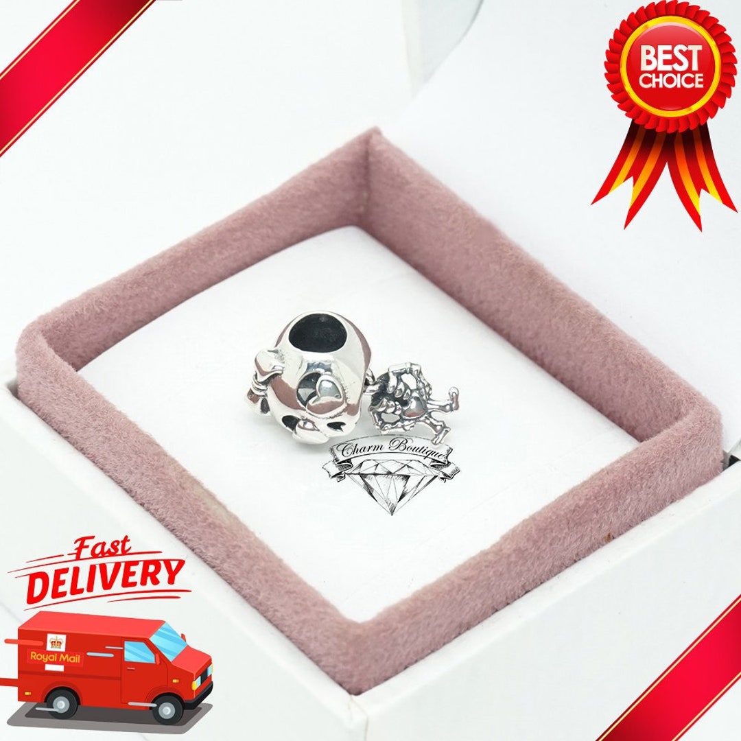 Pandora, Skeleton Girl, Halloween Spooky Friend, Heart, Bracelet Charm ...