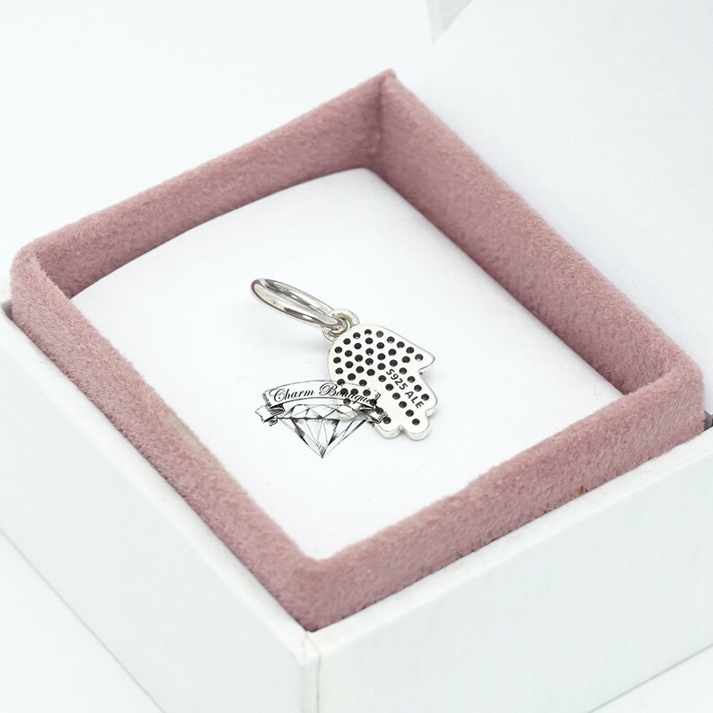 Pandora Sparkling Symbol of Protection Hand Necklace | Etsy