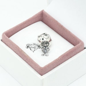 Pandora, Skeleton Girl, Halloween Spooky Friend, Heart, Bracelet Charm ...
