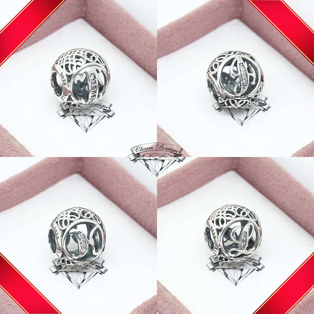 Pandora Alphabet Letter A-Z Vintage Initial Bracelet Charm - Etsy