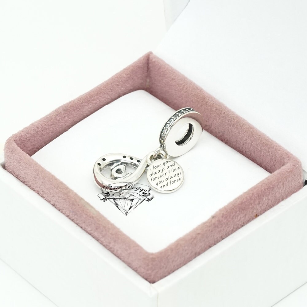 Pandora Mom Infinity Double Pendant Charm Mother Mama - Etsy