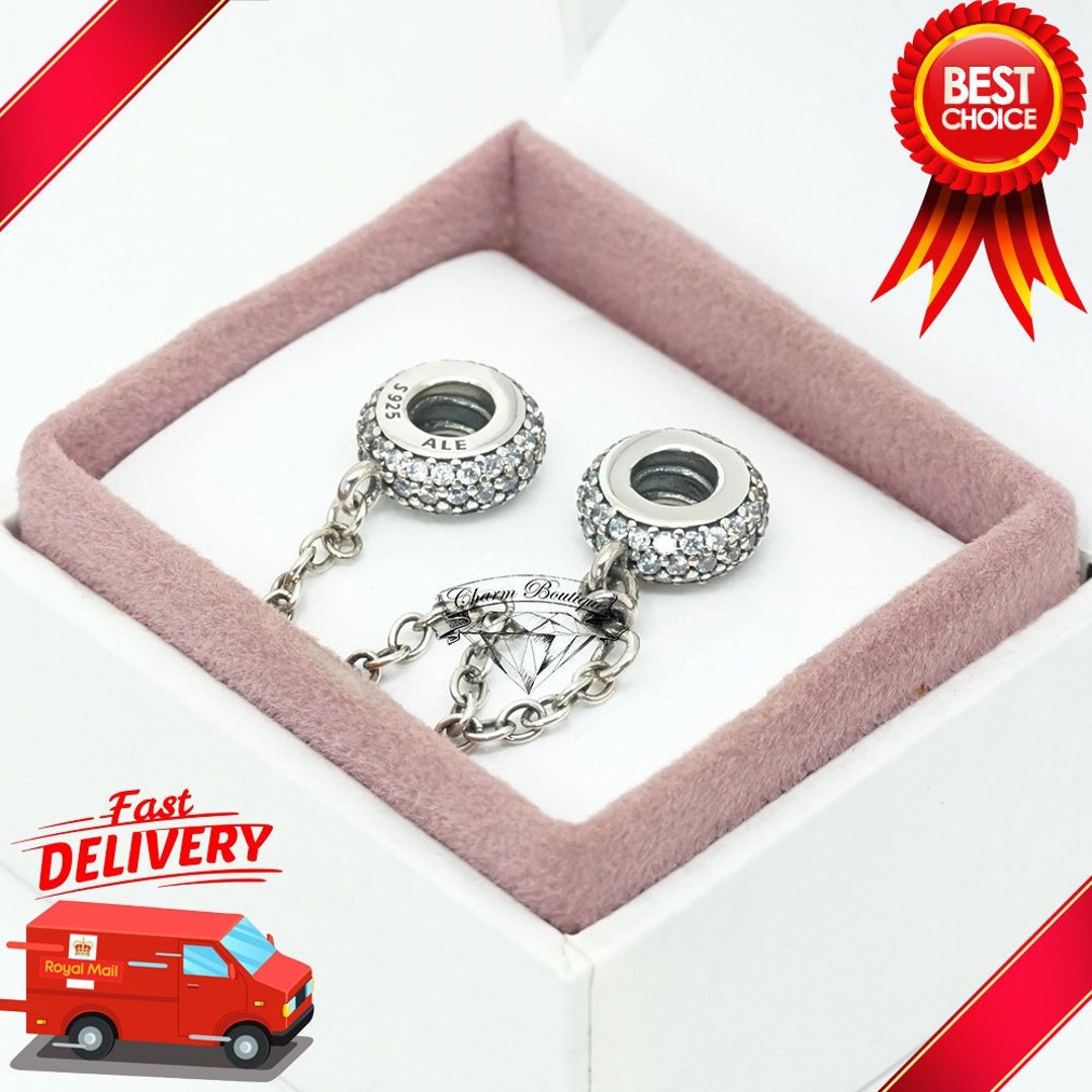 Pandora Inspiration Safety Chain, Love Bracelet Charm 791736CZ - Etsy