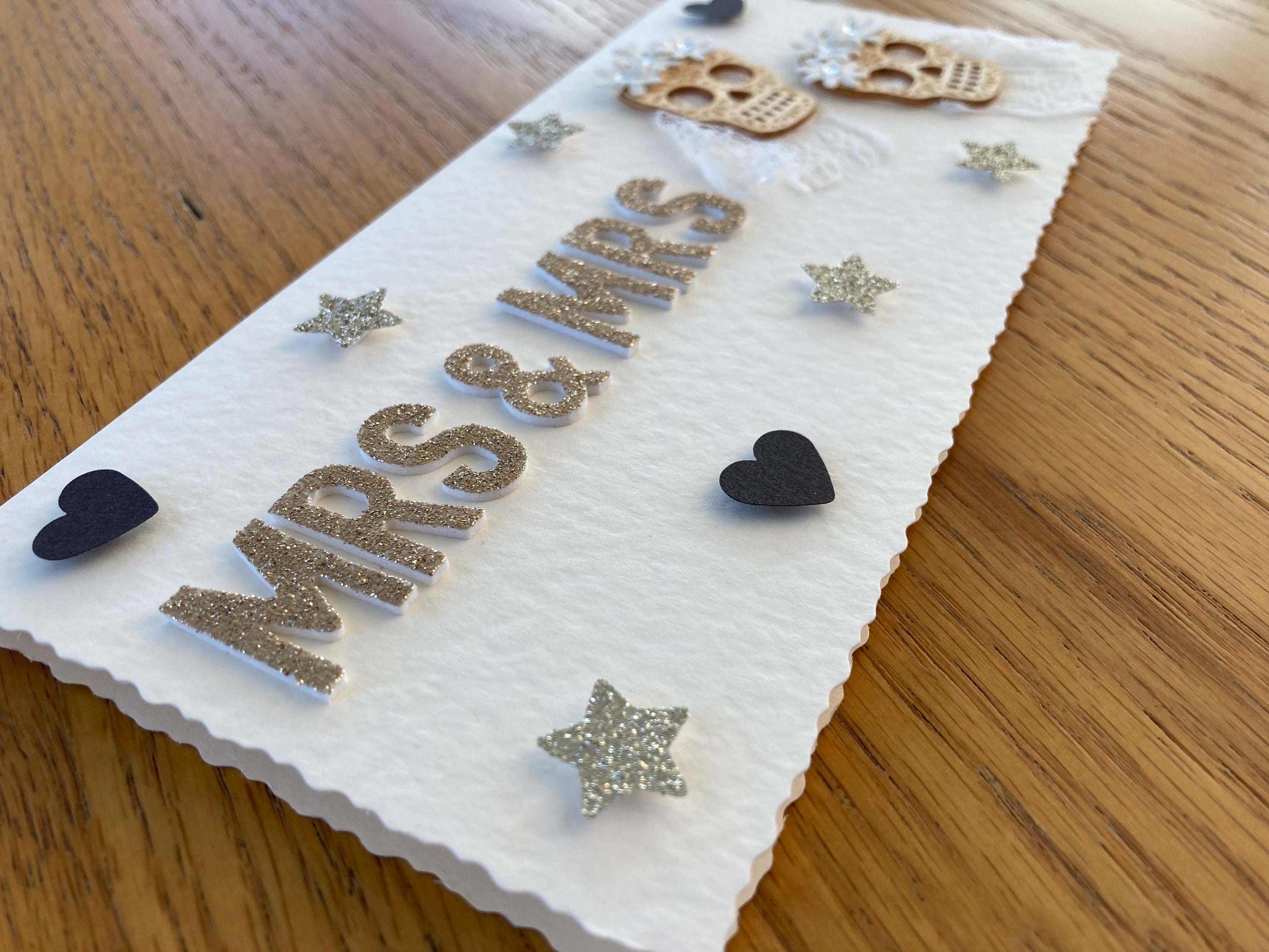 Handmade Sugar Skull Wedding Money/ Voucher Wallet - Etsy UK