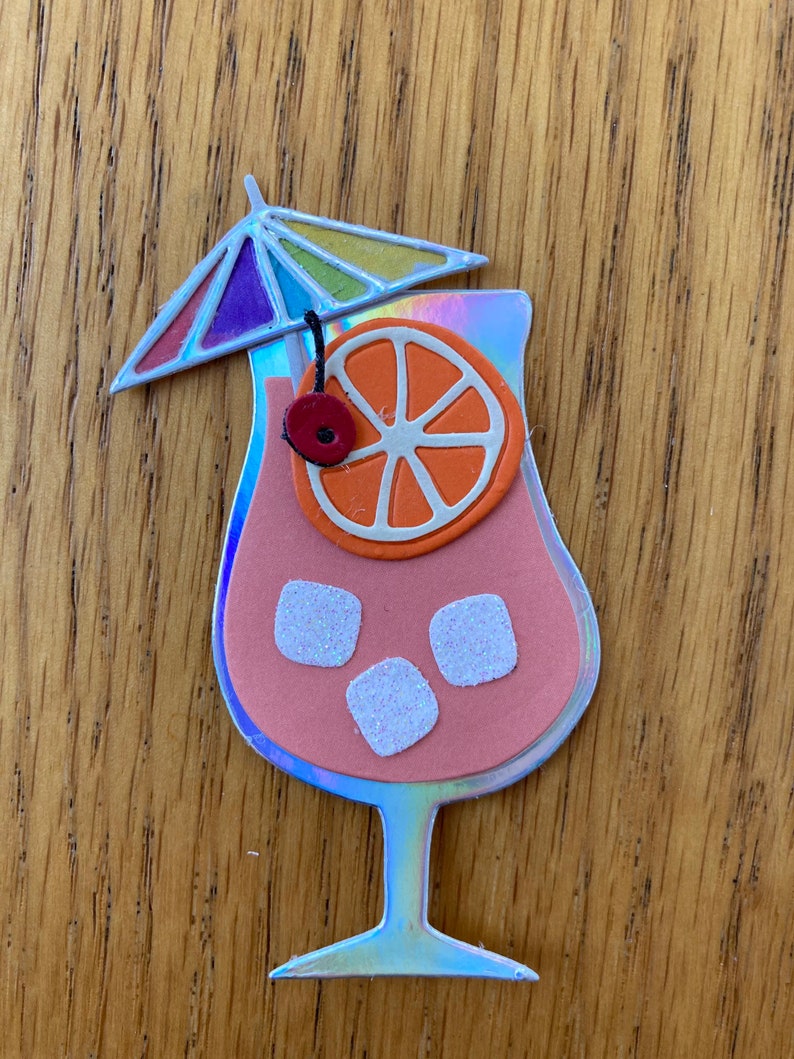 Die-cut Drinks Card Topper, Craft Embellishments, Luxury Card Toppers ...