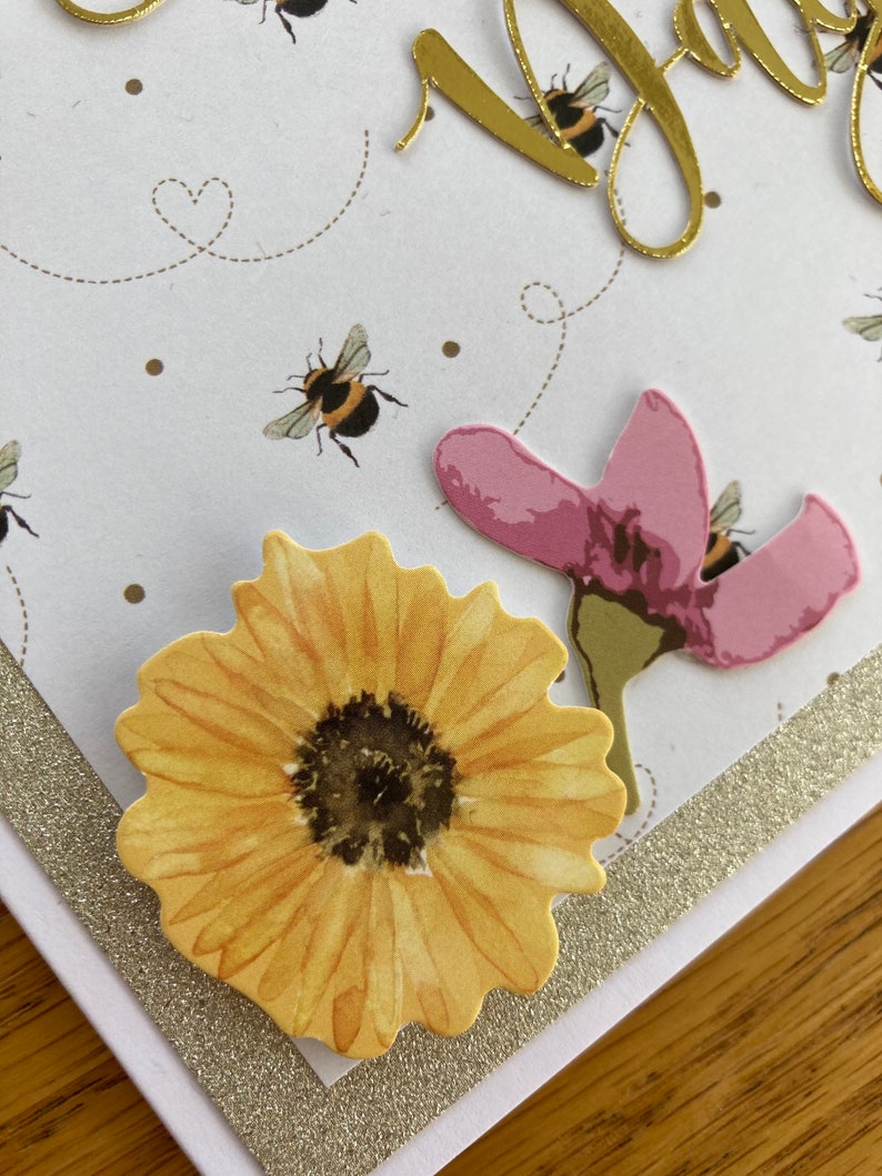 Handmade Bee Birthday Card Handmade Have a Bee-utiful Day Card Funny ...