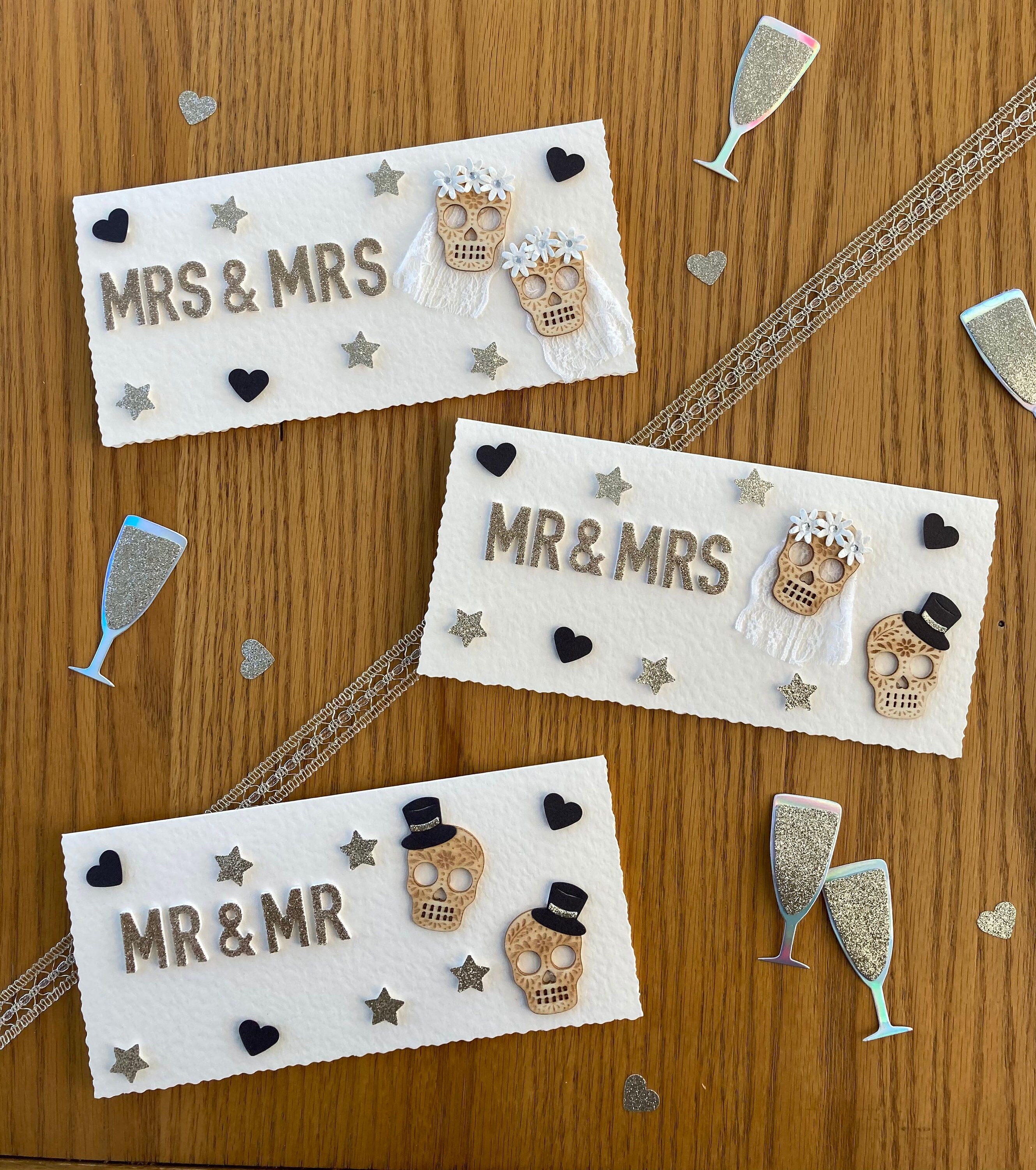 Handmade Sugar Skull Wedding Money/ Voucher Wallet - Etsy UK