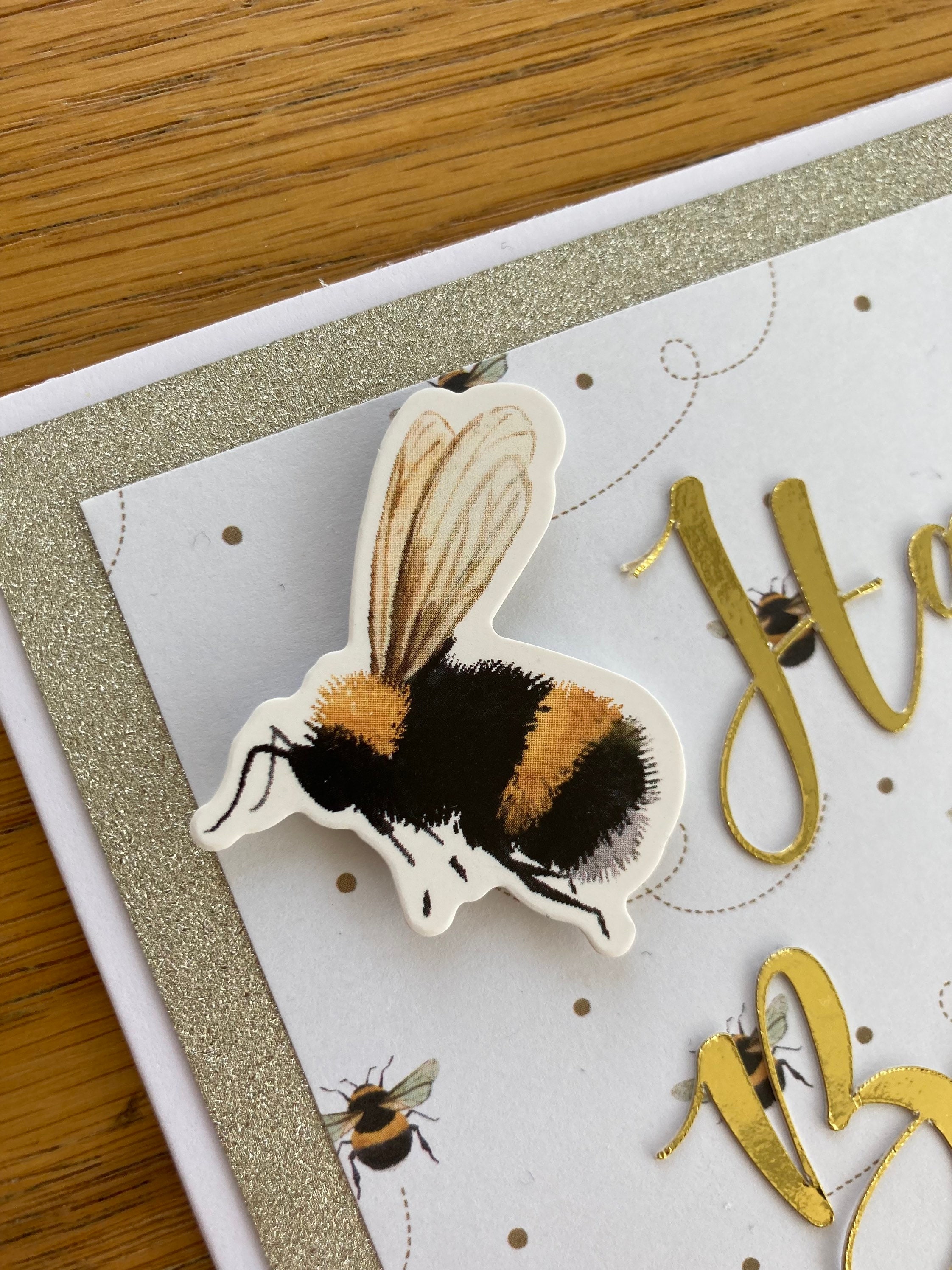 Handmade Bee Birthday Card Handmade Have a Bee-utiful Day - Etsy