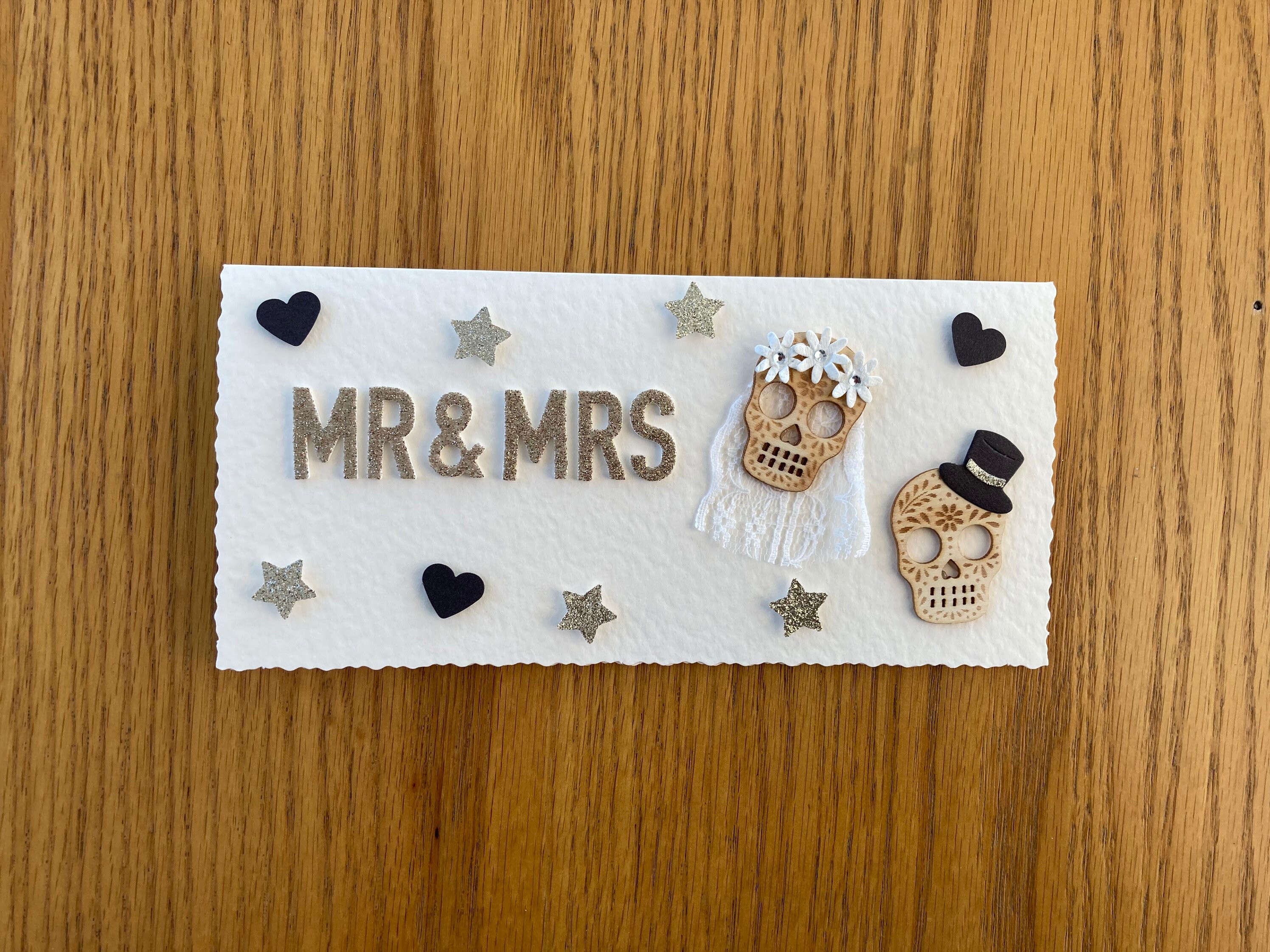 Handmade Sugar Skull Wedding Money/ Voucher Wallet - Etsy UK